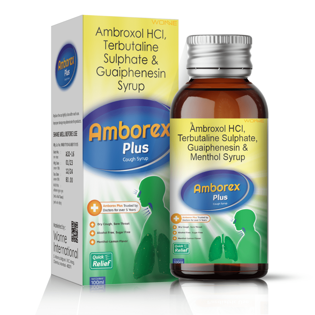 Ambroxol Hydrochloride 30 mg + Guaiphenesin IP 100 mg + Terbutaline ...