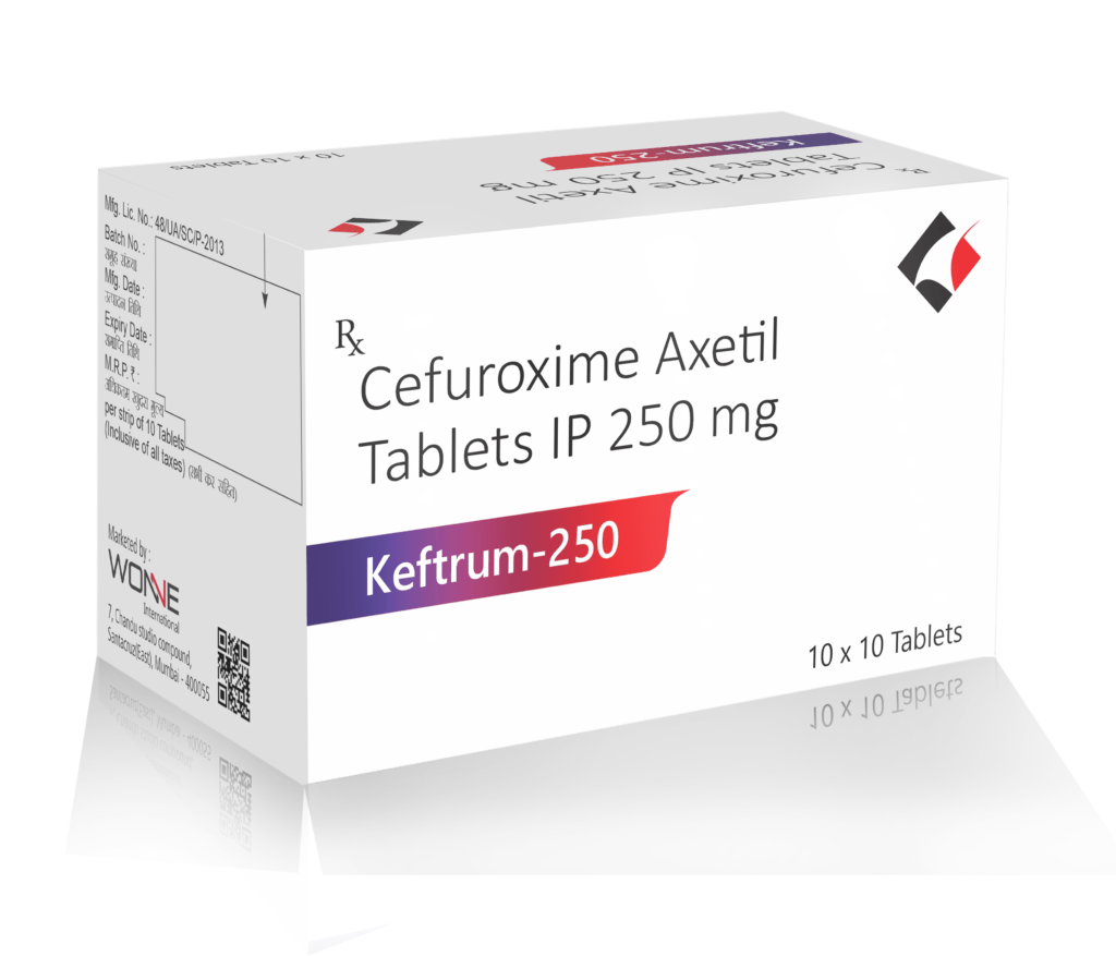 Cefuroxime Axetil Tablets IP 250 mg Manufacturer | Supplier
