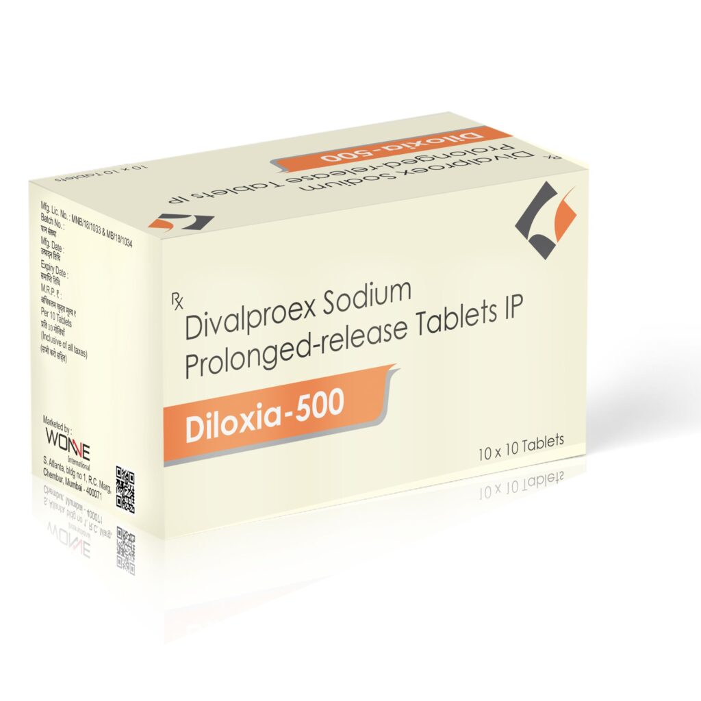 Divalproex Sodium Extended Release Tablets 500mg - Diloxia 500 Tablets