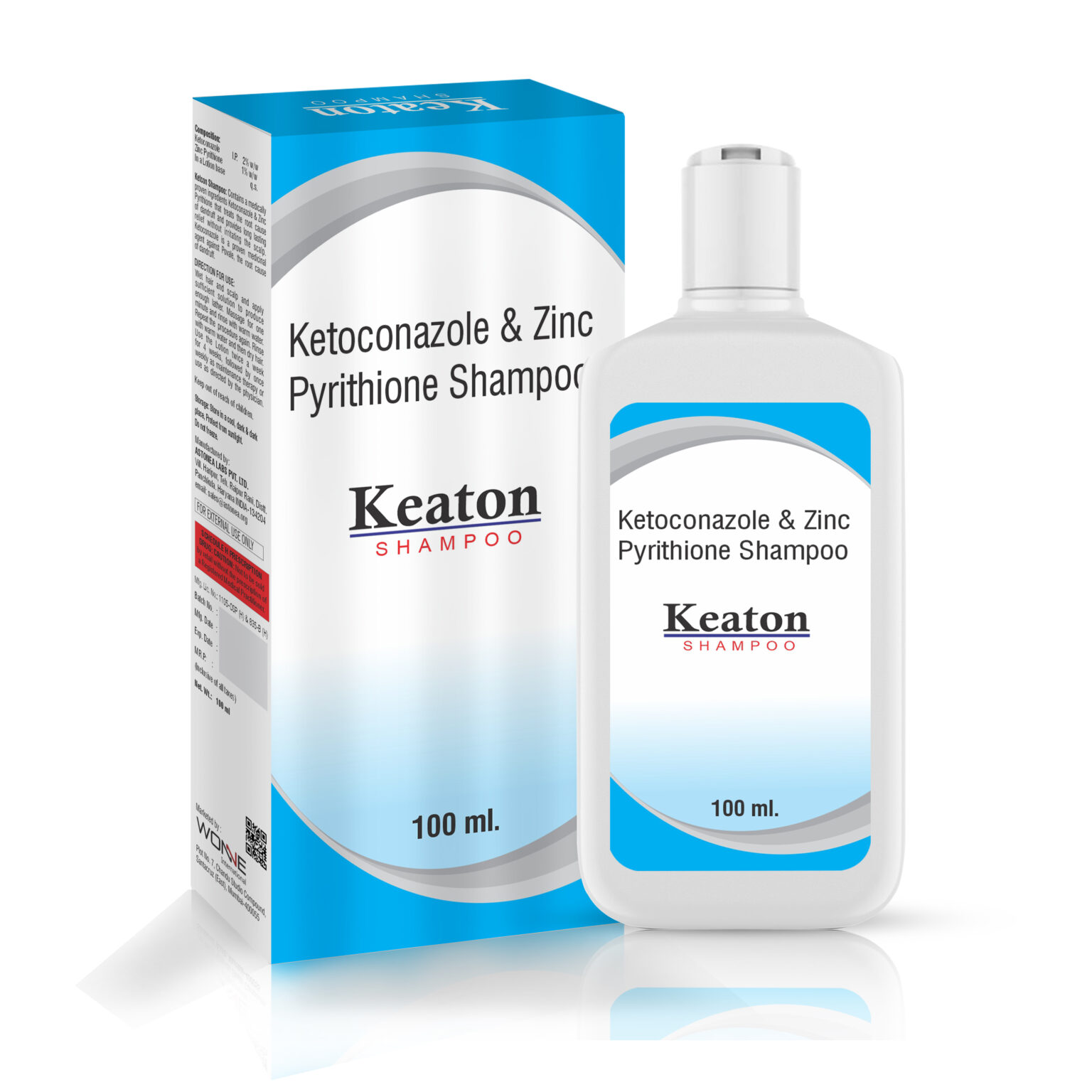 Ketoconazole 2% w/v & Zinc Pyrithione 1% (ZPTO) shampoo - Keaton ZPTO ...