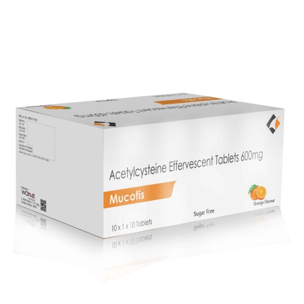 Acetylcysteine Effervescent Tablets 600 MG - Mucotis Tablets