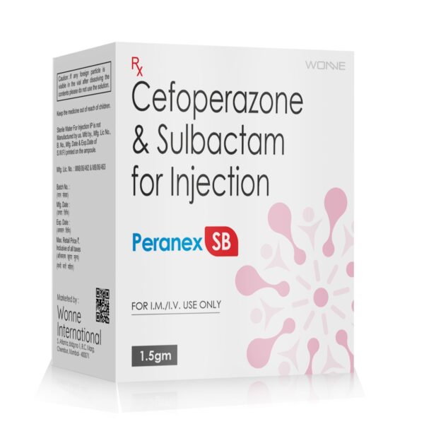 Cefoperazone & Sulbactam Injection - Peranex SB 1.5 Injection