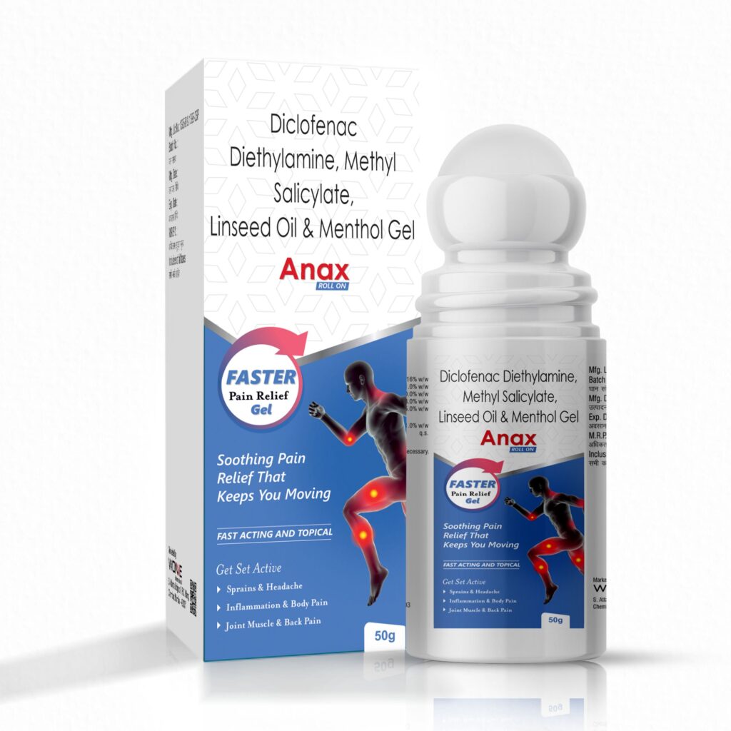 Diclofenac Diethylamine Linseed Oil Methyl Salicylate & Menthol Gel ...