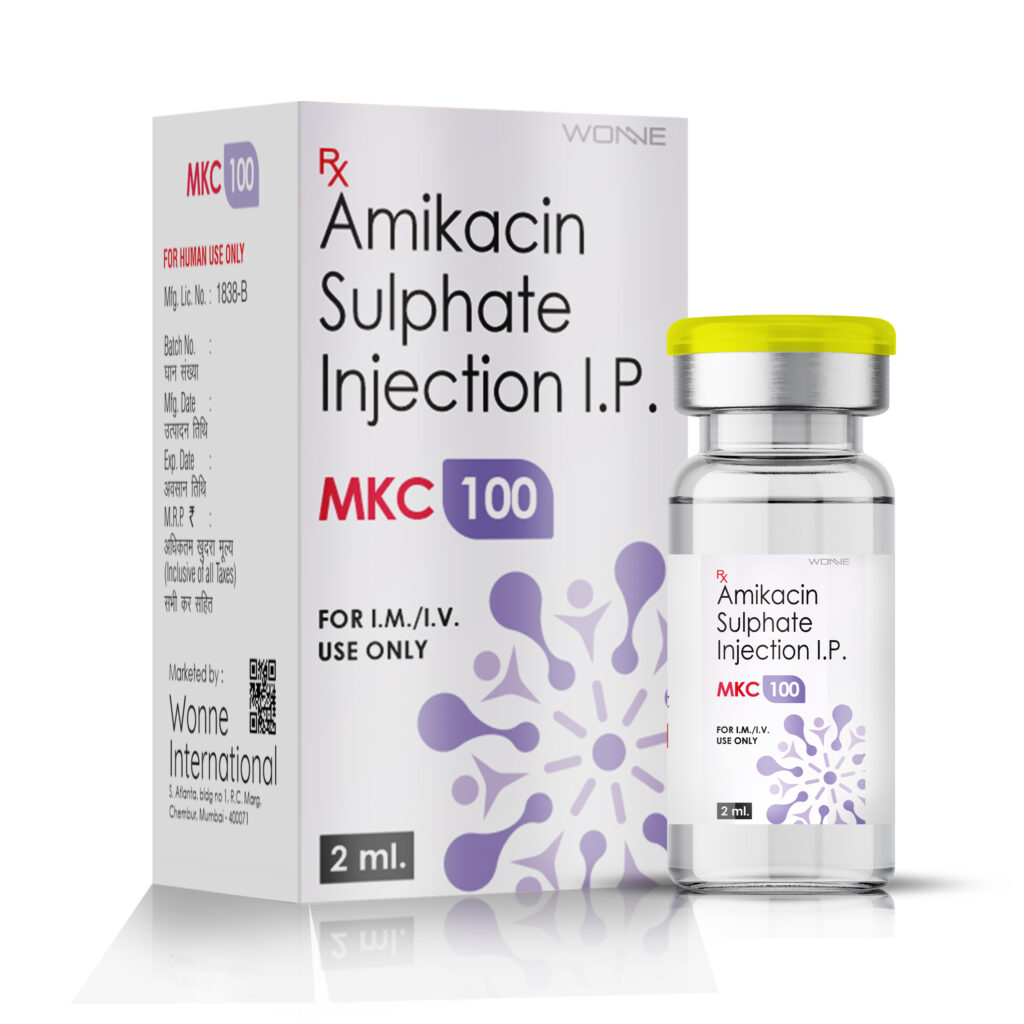 Amikacin Sulphate Injection IP 100MG - MKC 100 Injection