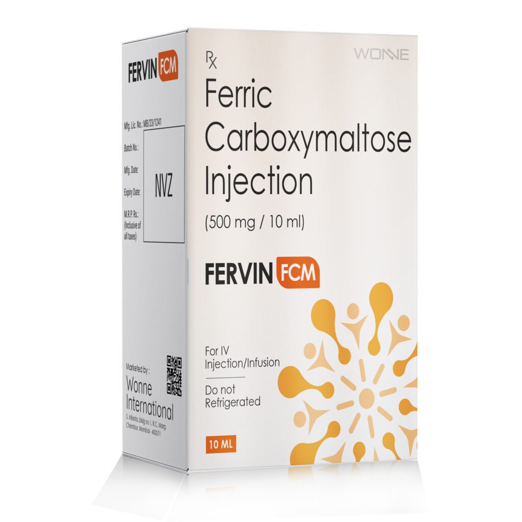 Ferric Carboxymaltose 500MG Injection - Fervin FCM Injection - 10ml