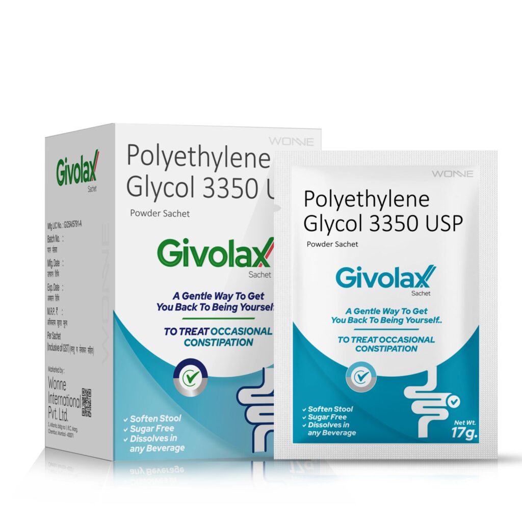 Polyethylene Glycol 3350 USP 17 g Sachet – Givolax Sachet - Wonne ...