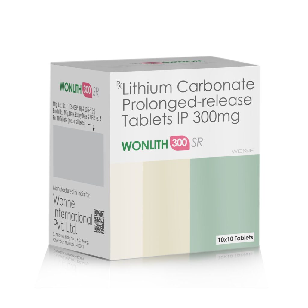 Lithium Carbonate Prolonged Release Tablets 300 MG - Wonlith 300 PR Tablets