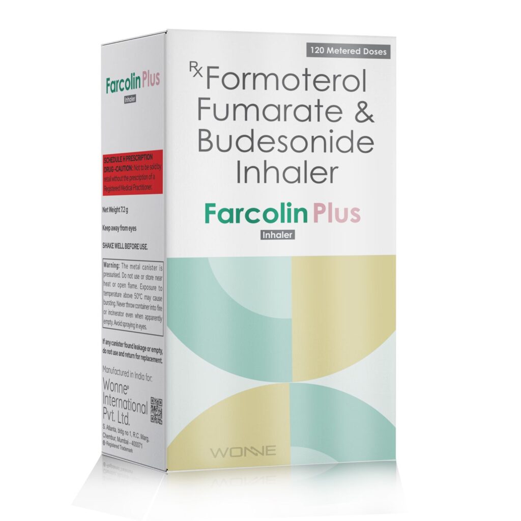 Formoterol Fumarate & Budesonide Inhaler - FARCOLIN PLUS Inhalers