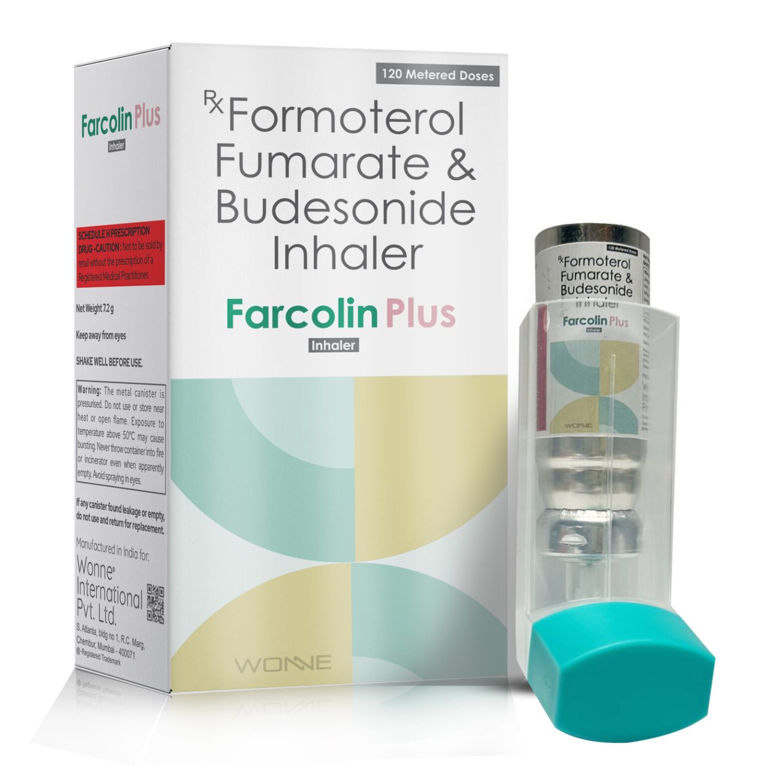 Formoterol Fumarate & Budesonide Inhaler - FARCOLIN PLUS Inhalers