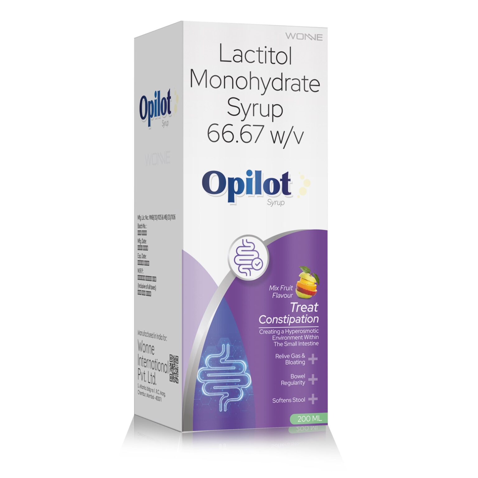 Lactitol Monohydrate Syrup - OPILOT Syrup - 200ML